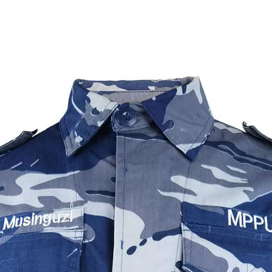 Blue Military Uniform Custom Camouflage - kms