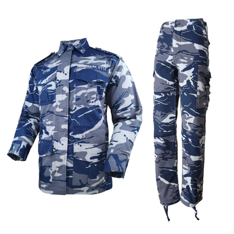 Blue Military Uniform Custom Camouflage - kms
